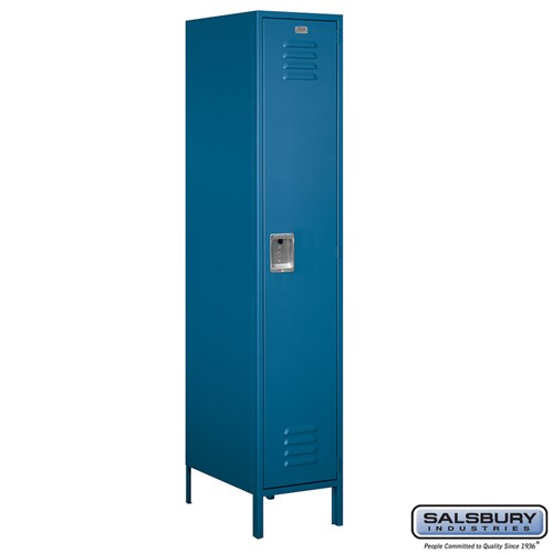 18" Wide Single Tier Metal Locker - 6' High - 21" Deep